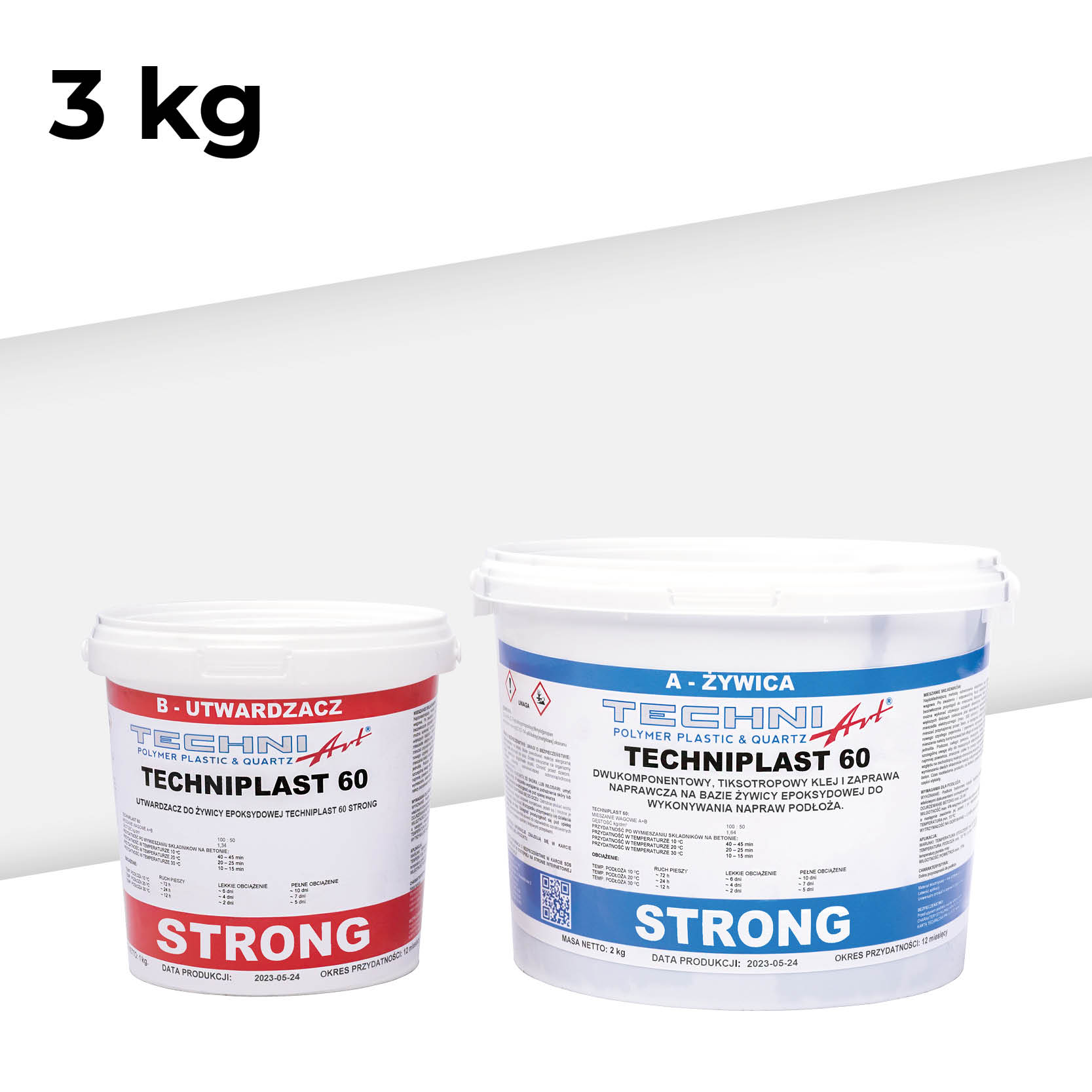 TECHNIPLAST 60 STRONG - klej i zaprawa epoksydowa | Techniart