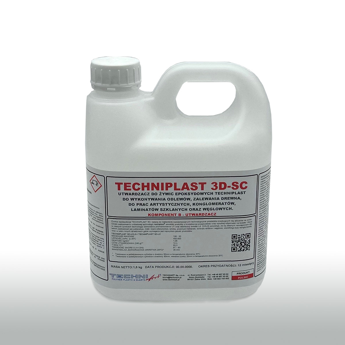 TECHNIPLAST 3D - SC przezroczysty utwardzacz do żywicy epoksydowej do ...